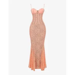 Corset Lace Maxi Dress