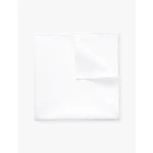 Eton Cotton-twill Pocket Square - White
