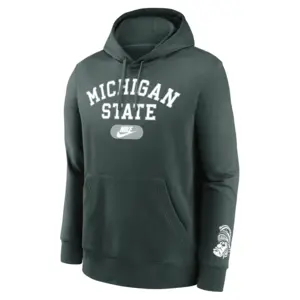 Nike Michigan State Spartans Legacy Club Foundational College Pullover Hoodie