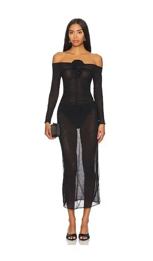 MAYGEL CORONEL Heliosa Maxi Dress In Black - Ebony