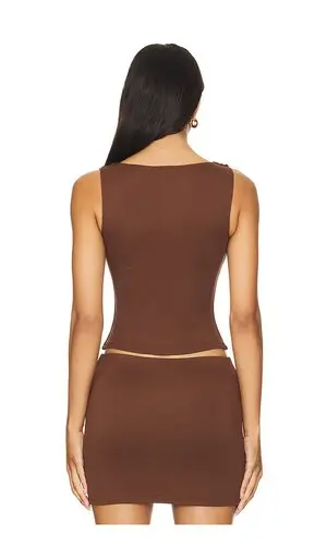 LOVERS AND FRIENDS Lainey Top - Brown