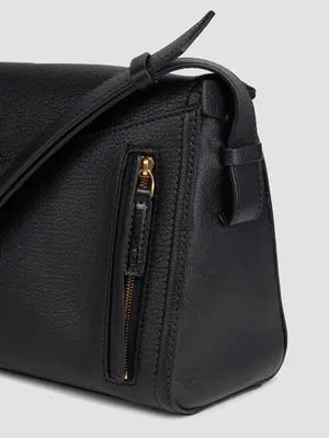 Mcm Diamant 3d Leather Shoulder Bag - Black