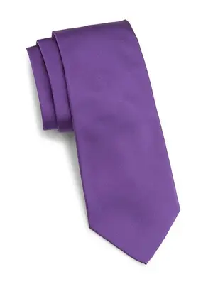 Ralph Lauren Purple Label Men's Peau De Soie Silk Tie - Violet Violet