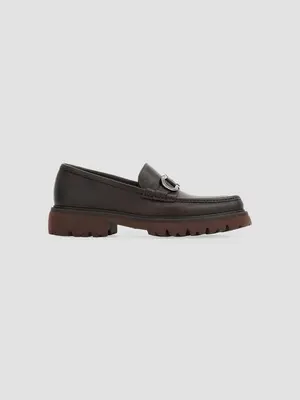 FERRAGAMO Cocoonvit Saddle Leather Loafers - Moro