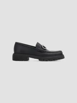 FERRAGAMO Cocoonvit Saddle Leather Loafers - Nero