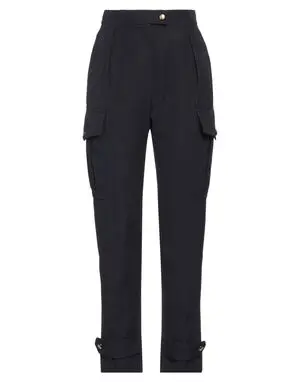 Alexander McQueen Midnight Wool And Cotton Pants - Blue