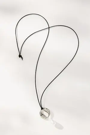 KOZAKH Spiral Drop Necklace - Silver