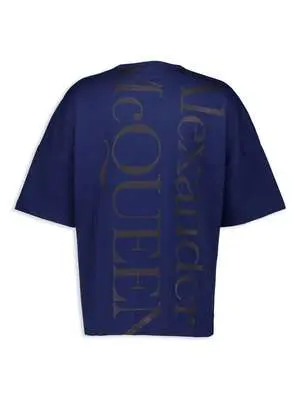 Alexander McQueen Exploded Logo T-shirt - Blue