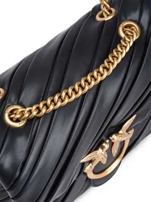 Pinko Mini Love Puff Crossbody Bag - Black