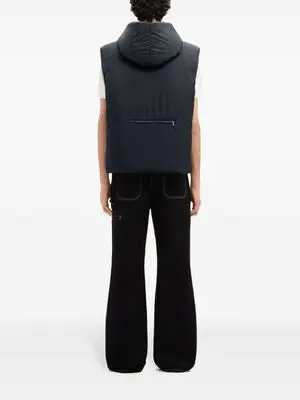 COURREGES Logo-patch Padded Gilet - Black