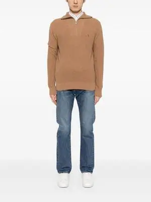 Polo Ralph Lauren Pony-embroidered Waffle-knit Jumper