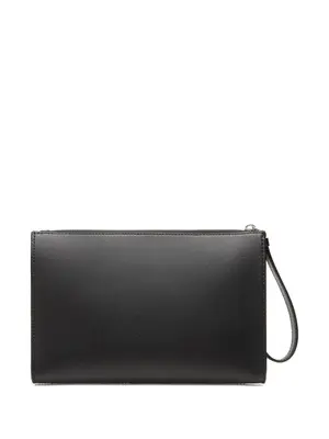 Bally Panel-detail Leather Clutch - Black