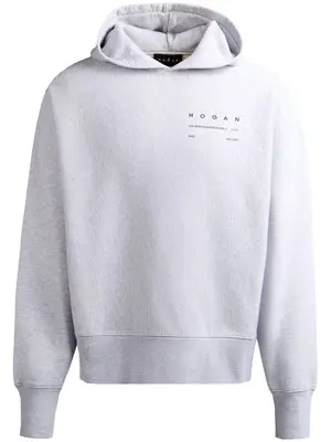 Hogan Logo-print Cotton Hoodie