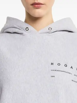 Hogan Logo-print Cotton Hoodie