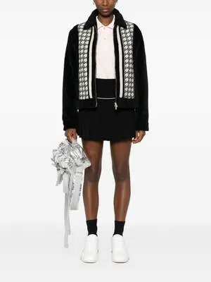 Palm Angels Monogram Pleated Mini Skirt