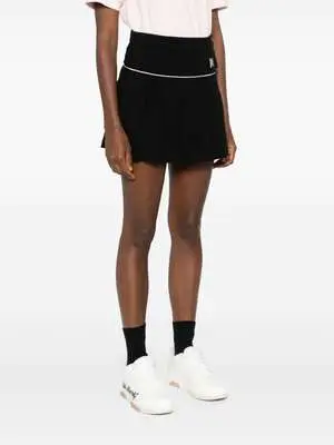 Palm Angels Monogram Pleated Mini Skirt