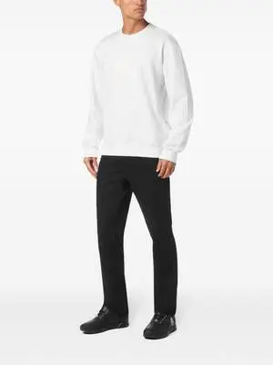 BILLIONAIRE Logo Appliqué Cotton Sweatshirt - White