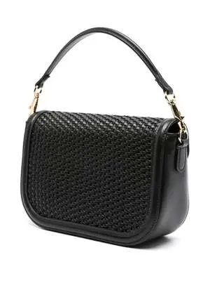 Valentino Garavani Woven Shoulder Bag - Black