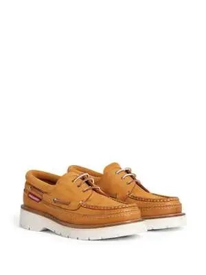Dsquared2 Lace-up Leather Boat Shoes - Neutrals
