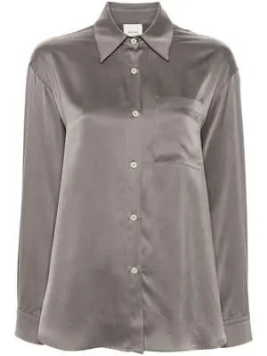 ALYSI Silk Satin Shirt