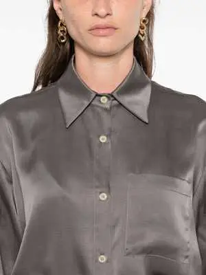 ALYSI Silk Satin Shirt