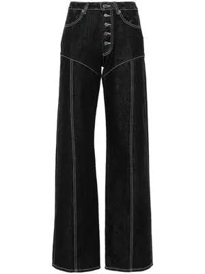 MARINE SERRE Moon Laser Flared Jeans