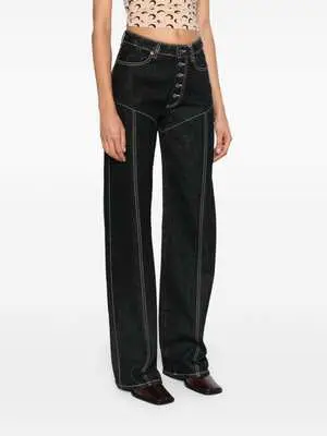 MARINE SERRE Moon Laser Flared Jeans
