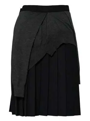 Kolor Asymmetric Layered Midi Skirt