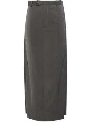 BETTTER Wool Maxi Straight Skirt