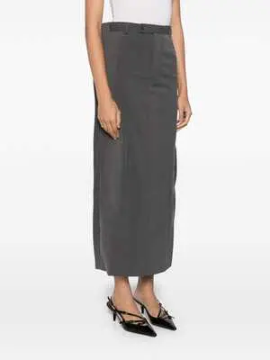 BETTTER Wool Maxi Straight Skirt