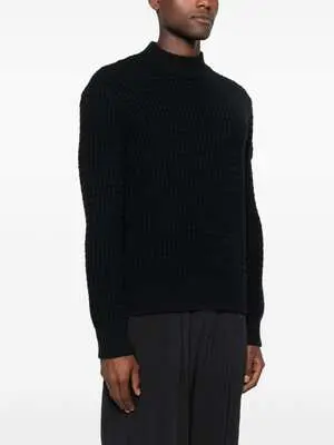 Stone Island Compass Badge 3d-knit Jumper - Black