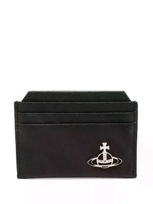 VIVIENNE WESTWOOD Orb-plaque Cardholder - Black