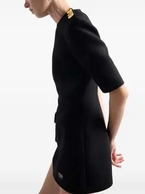 Prada Natté Mini Dress - Black