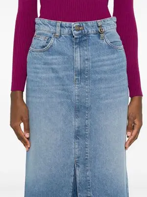 TWINSET Denim Midi Skirt
