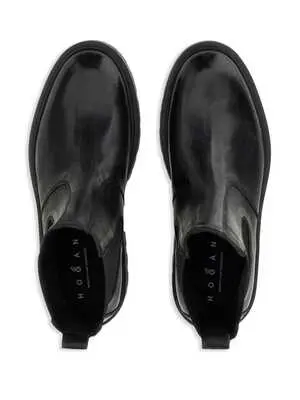 Hogan H673 Leather Chelsea Boots