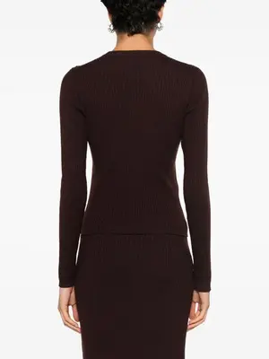 Pinko Love Birds-motif Sweater - Brown