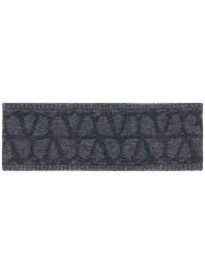 Valentino Garavani Toile Iconographe Knitted Headband - Grey