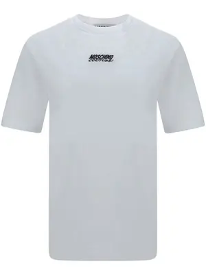 Moschino Logo-embroidered T-shirt - White