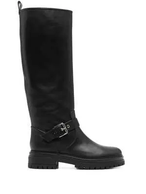 GIANVITO ROSSI Buckled Knee-high Boots