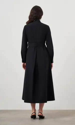 MIZALLE Belted Trench Dress