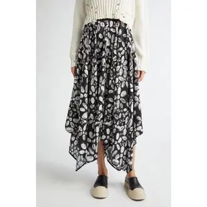 Marni Blooming Floral Midi Skirt