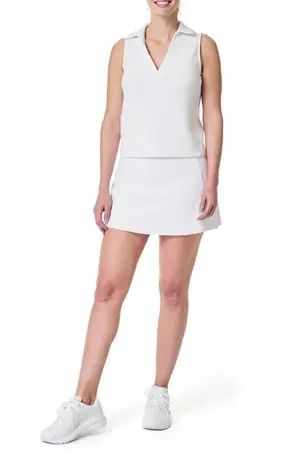 Spanx High-rise Core Luxe Skort - Vivid White
