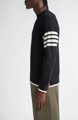 Thom Browne Virgin Wool Crewneck Sweater