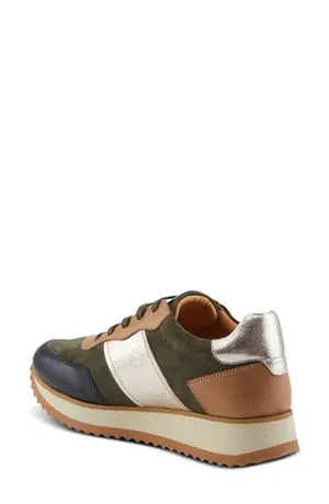SPRING STEP SHOES Compter Sneakers - Olive Suede
