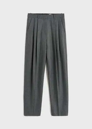 TOTEME Double-pleated Tailored Trousers - Grey