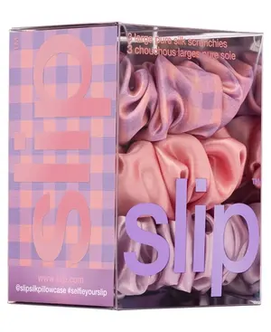 Slip 3-pc. Large Silk Scrunchies Set - Belleflower