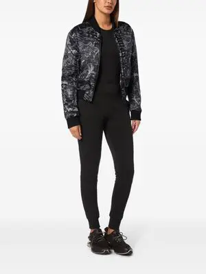 PLEIN SPORT Jungle-print Bomber Jacket