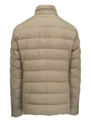 Moncler Logo-patch Puffer Jacket - Neutrals
