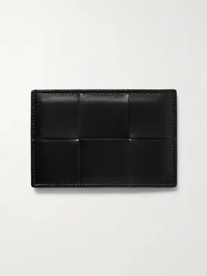 Bottega Veneta Cassette Leather Cardholder - Black