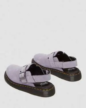Dr. Martens Jorge Ii Soft Leather Slingback Mules In Purple - 39